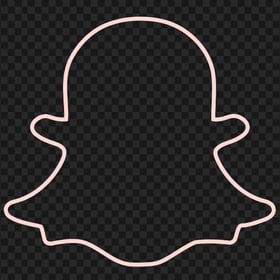 HD Black Snapchat Outline Ghost Logo Icon Symbol PNG | Citypng