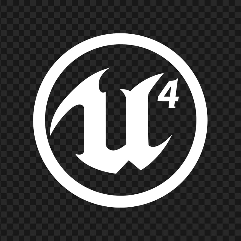 Unreal Engine 4 White Logo Icon PNG | Citypng