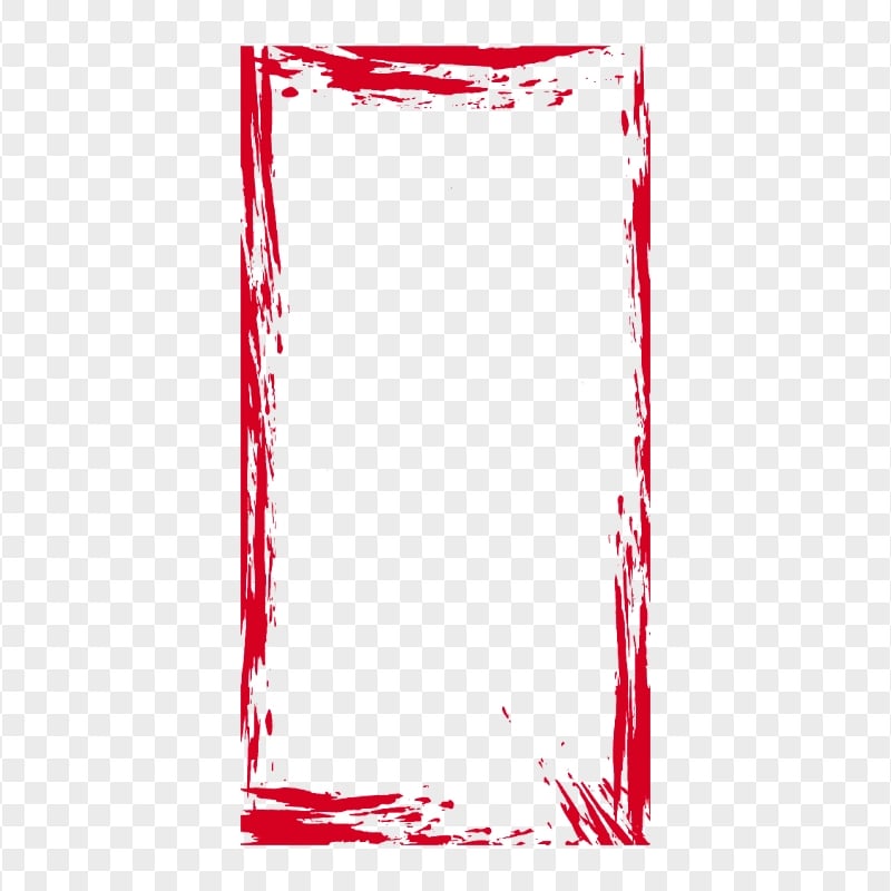 Red Grunge Vertical Frame PNG | Citypng