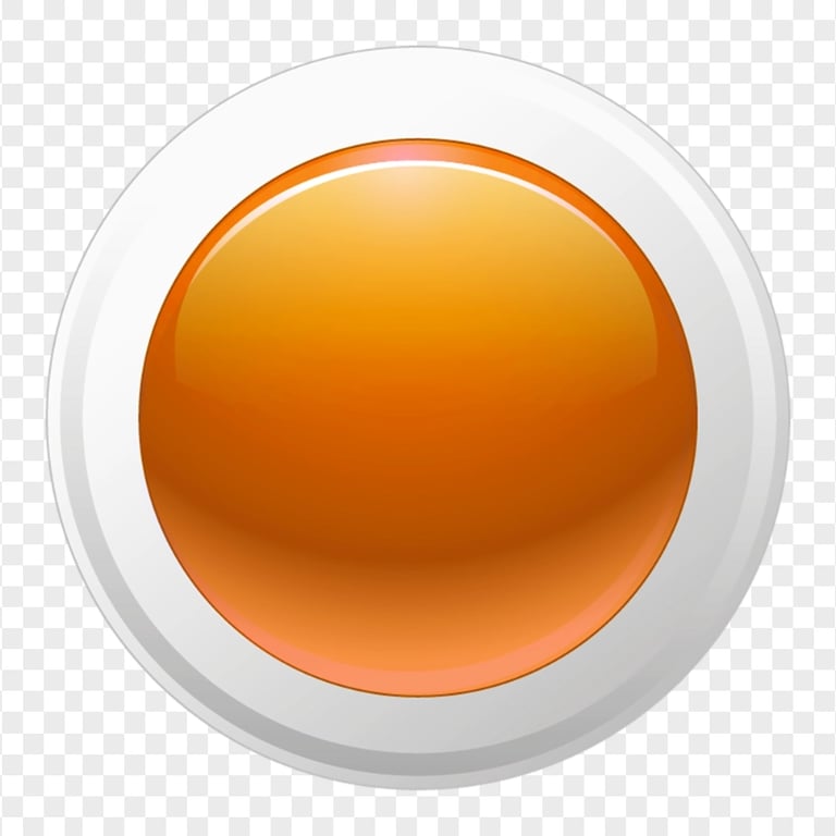 Vector Round Circle Orange Button PNG | Citypng
