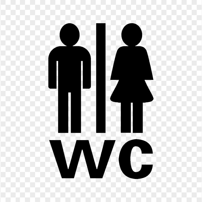 PNG WC Toilet Men And Women Black Icon Logo Sign | Citypng