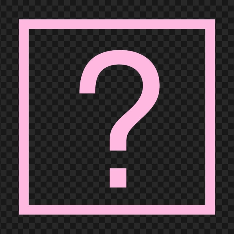 Square Pink Question Mark Icon Transparent PNG | Citypng