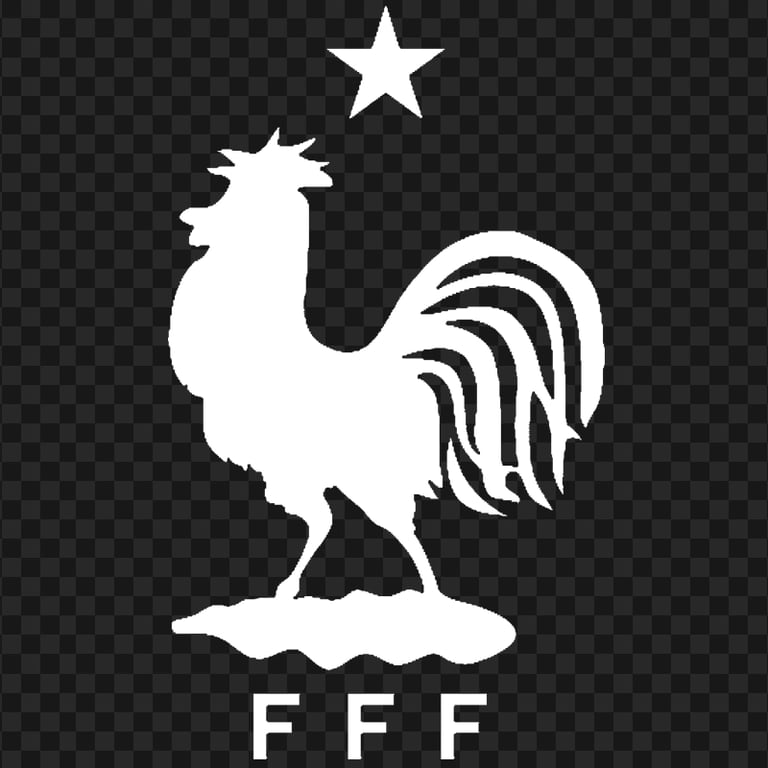 France FFF Football Soccer White Logo Symbol HD PNG | Citypng