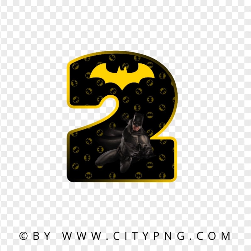 Batman Number Two 2 FREE PNG | Citypng