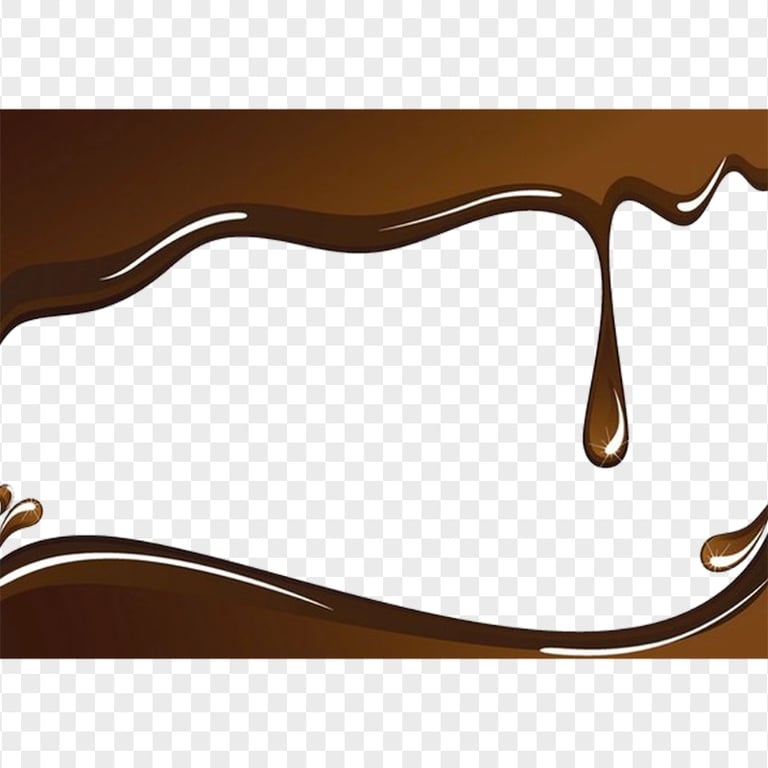 HD Chocolate Melted Frame PNG | Citypng