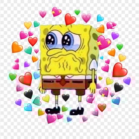 HD Spongebob Sad Crying Grunge Character Transparent PNG | Citypng