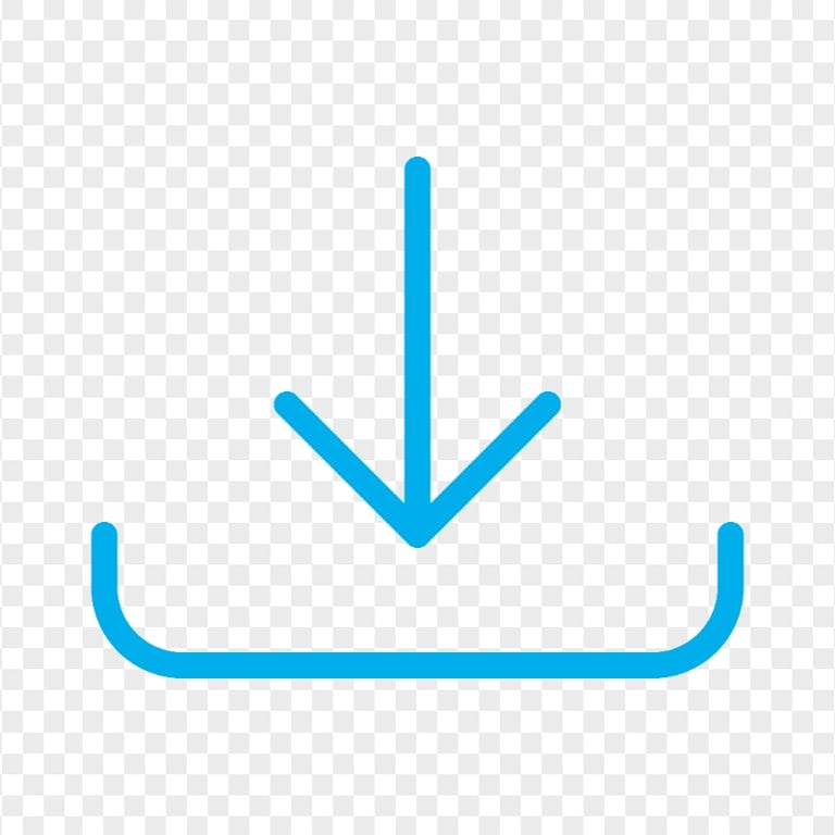 Download Downloading Save Blue Icon Button PNG | Citypng