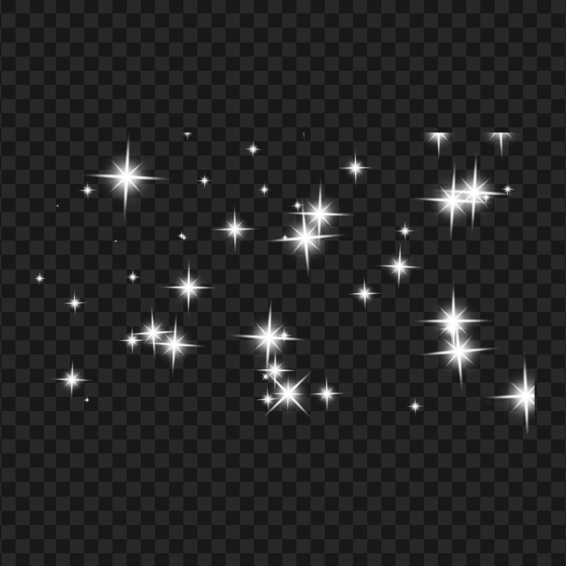 White Shining Stars HD Transparent Background | Citypng