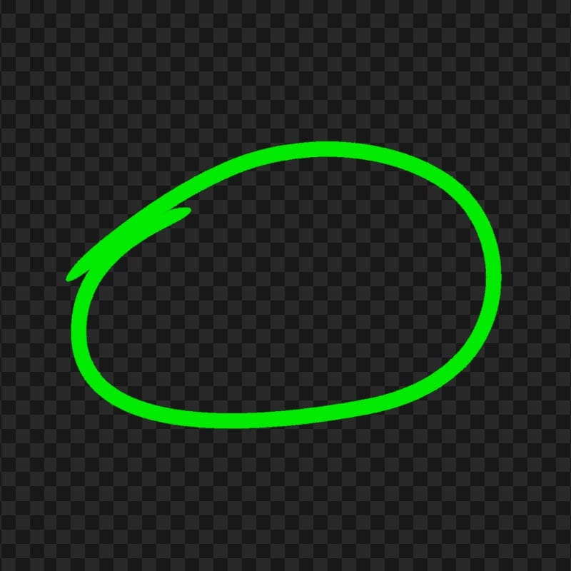 Marker Sketch Green Circle Image PNG | Citypng