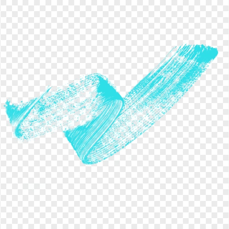 Transparent HD Blue Brush Stroke Grunge Curved Line | Citypng