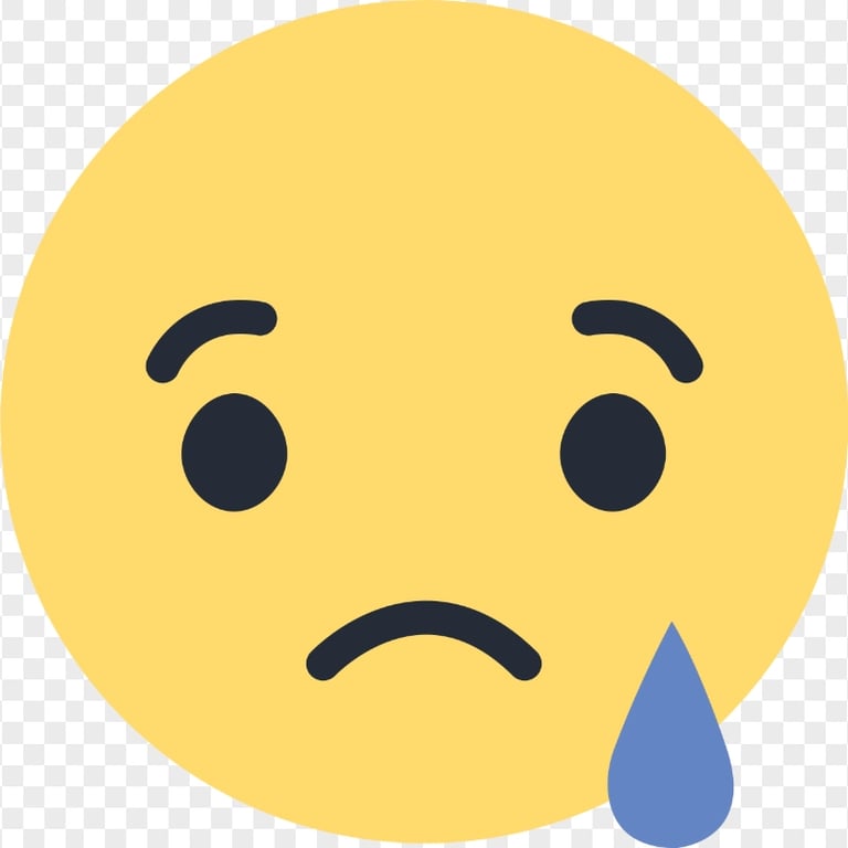 Sad Emoji Like Reaction Facebook Messenger | Citypng