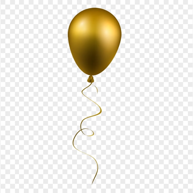 Download Golden Yellow Balloon Fly Up PNG | Citypng