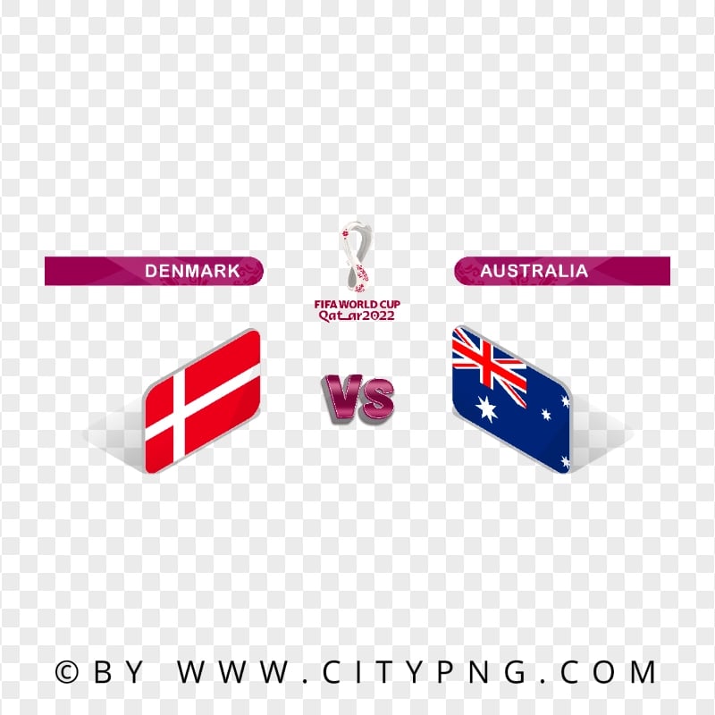 Denmark Vs Australia Fifa World Cup 2022 PNG Image | Citypng