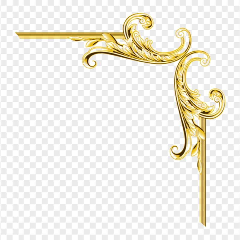 Gold Border Design Png