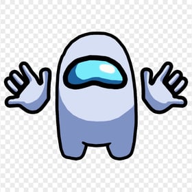 HD Cyan Among Us Character Crewmate Face Front View PNG | Citypng