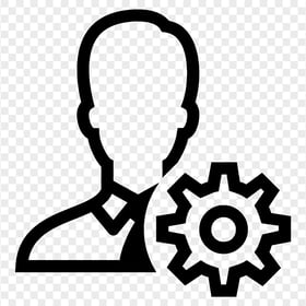 PNG User Account Settings White Icon | Citypng