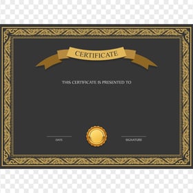 HD Gold Certificate Background Template PNG | Citypng