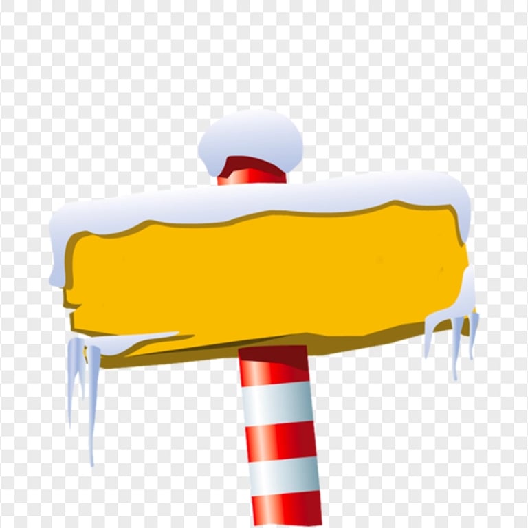 Cartoon Frozen Blank Sign North Pole PNG | Citypng