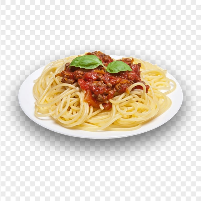 Chinese Cuisine Spaghetti Pasta Plate PNG | Citypng