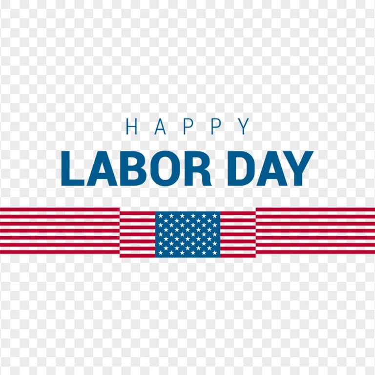 Vector Happy Labor Day With America Flag | Citypng