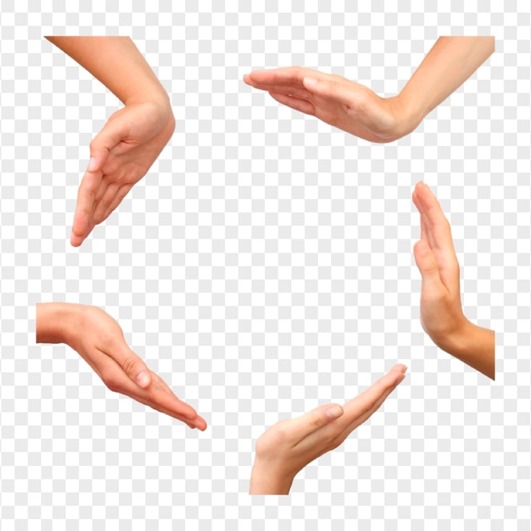 Hands Circle Shape Transparent Background | Citypng