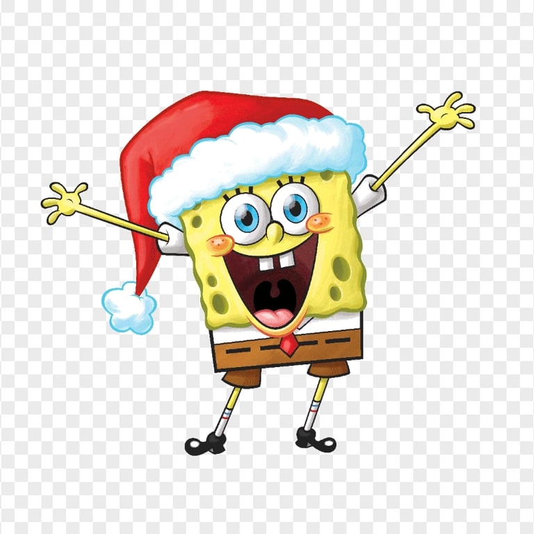 HD Spongebob Christmas Hat Character Transparent PNG | Citypng