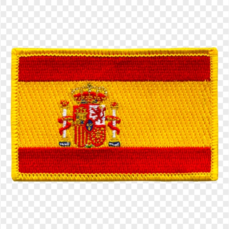 Embroidered Spain Flag Patch Transparent PNG | Citypng