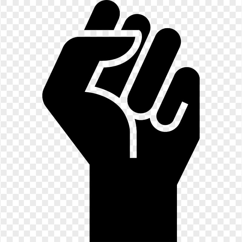 BLM Black Lives Matter Emoji Hand Silhouette | Citypng