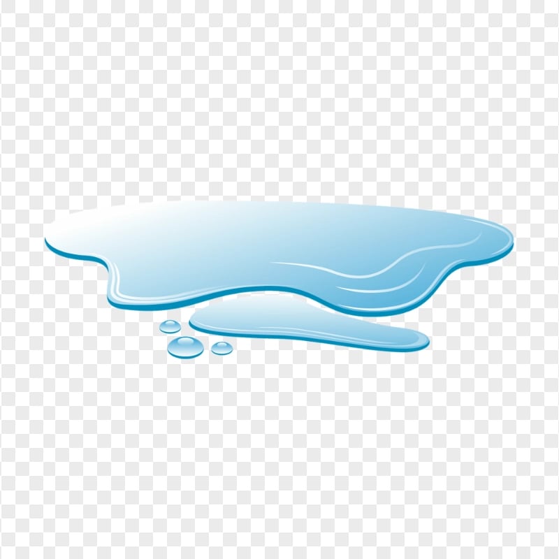 Cartoon Water Spill Puddle Effect PNG | Citypng