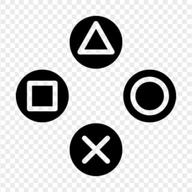 White PlayStation Controller Joystick Buttons PNG | Citypng