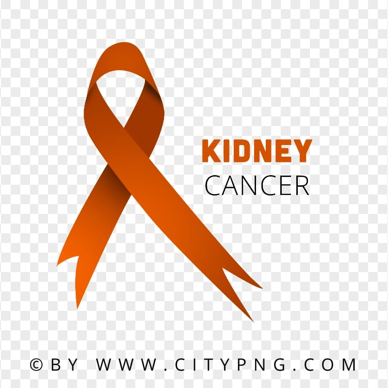 Kidney Cancer Ribbon Orange Logo Sign PNG Image | Citypng