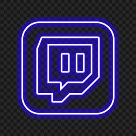 Twitch Blue Neon App Icon PNG | Citypng