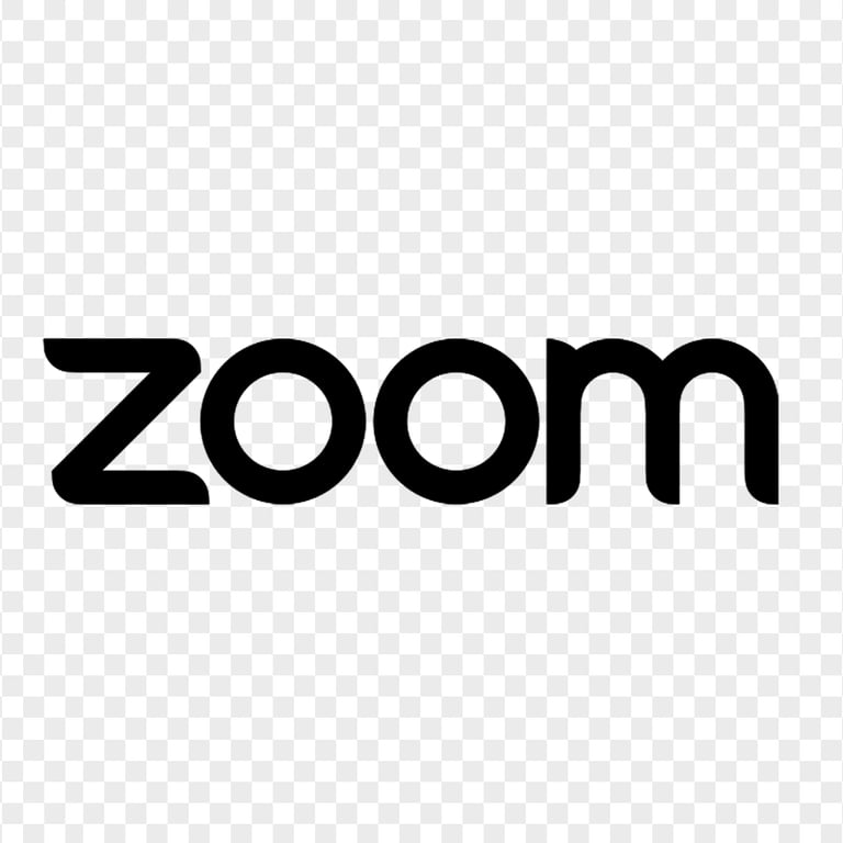 HD Black Zoom Text Logo Transparent PNG | Citypng