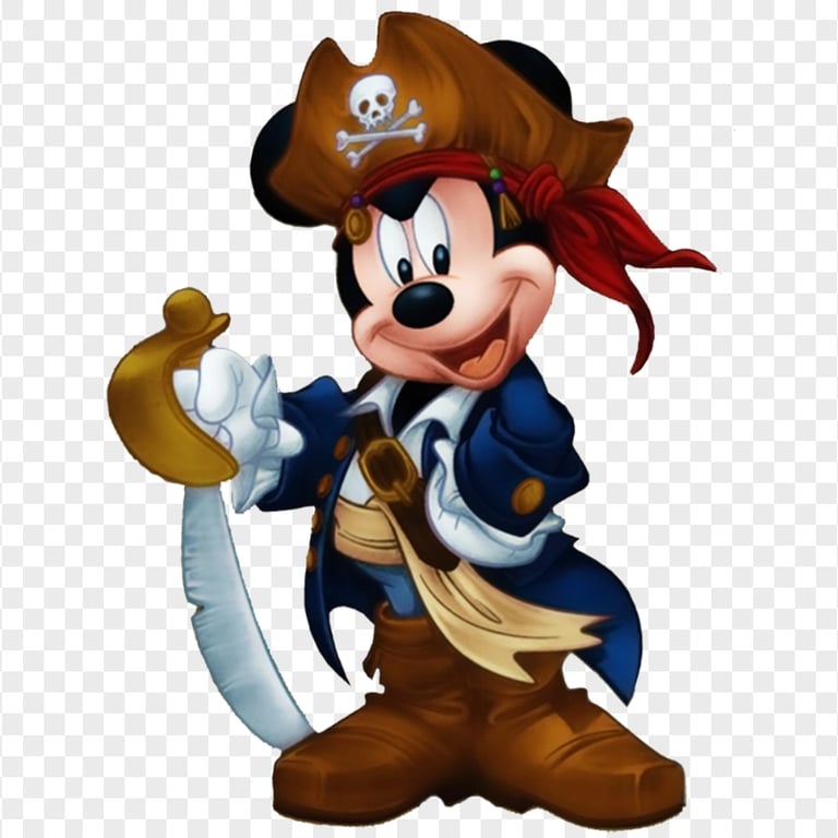 Mickey Mouse Pirate Suit PNG | Citypng