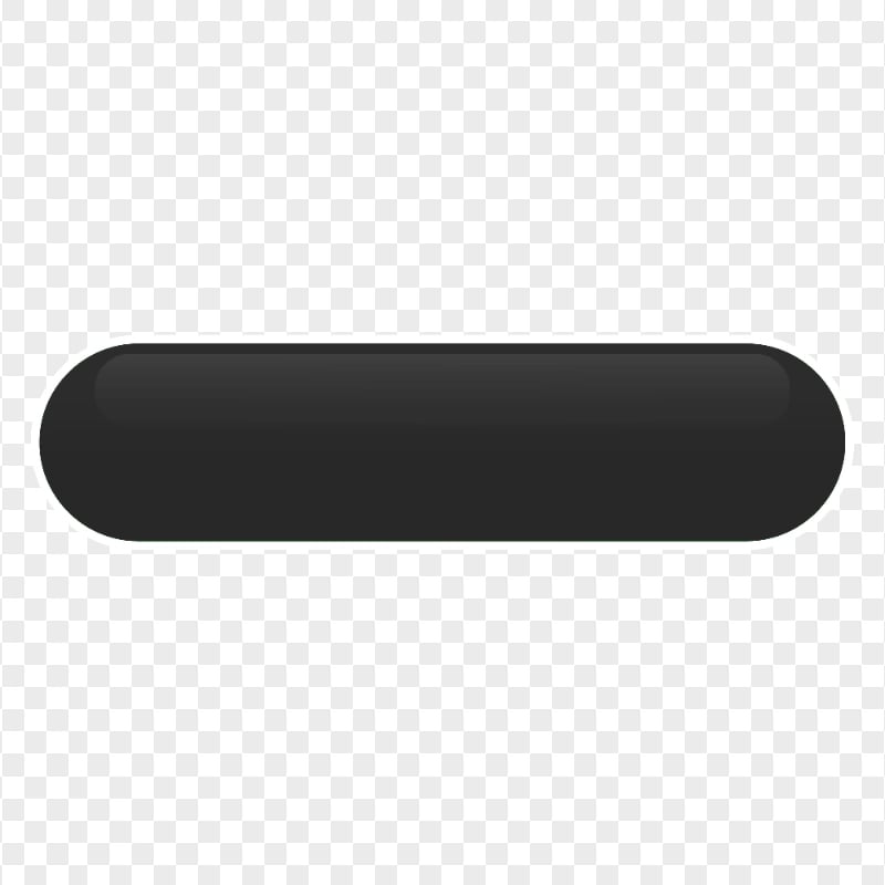 Glossy Black Web Button HD PNG | Citypng