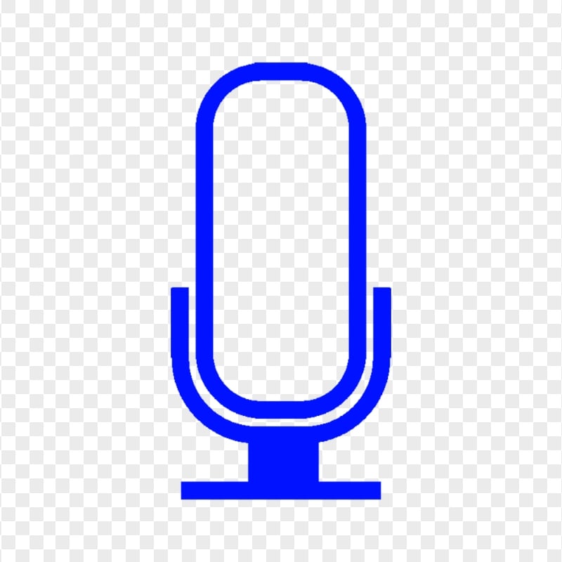Transparent HD Dark Blue Microphone Mic Voice Sound Icon | Citypng