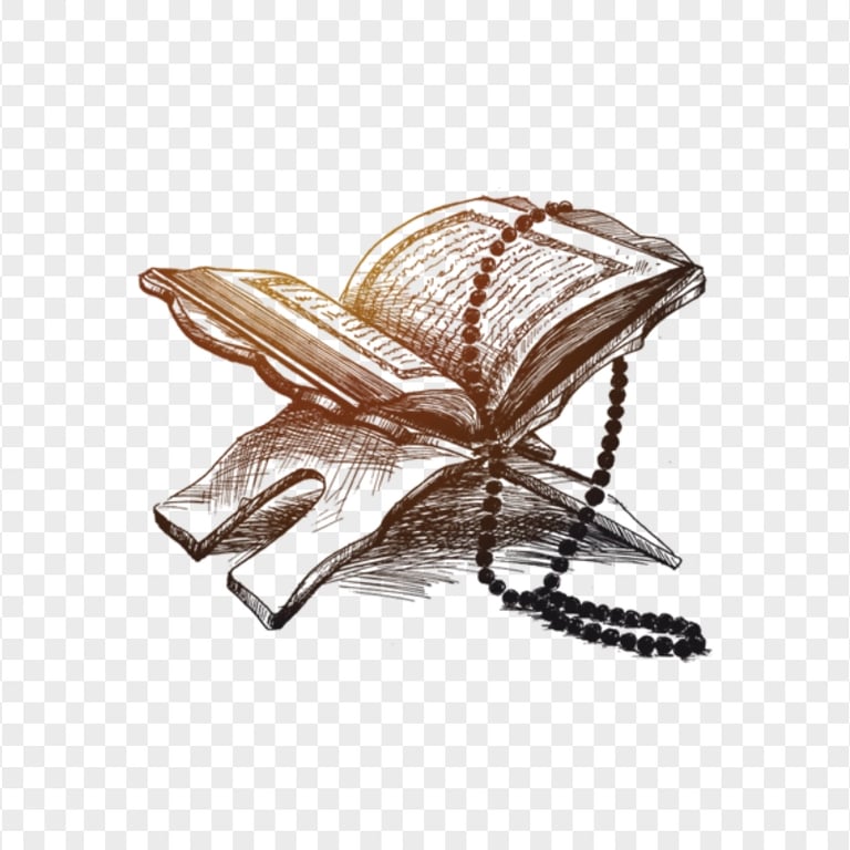 Drawing Brown Quran Coran Islamic Illustration | Citypng