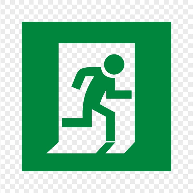 HD Green Emergency Evacuation Fire Exit Sign PNG | Citypng HD Green Emergency Evacuation Fire Exit Sign PNG | Citypng