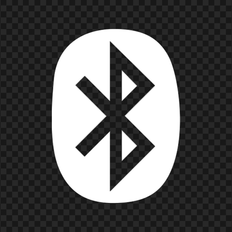 Bluetooth White Logo Icon Sign Symbol PNG | Citypng