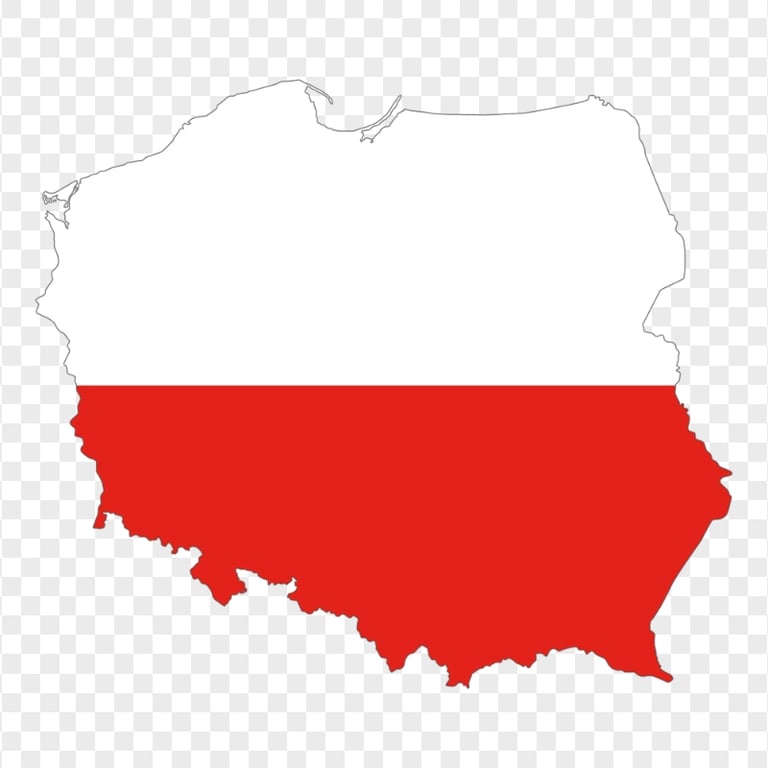 HD Poland Map Flag Transparent Background | Citypng