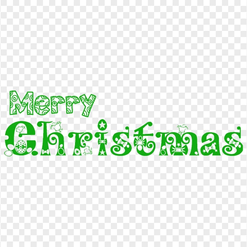 PNG Green Merry Christmas Text Illustration | Citypng