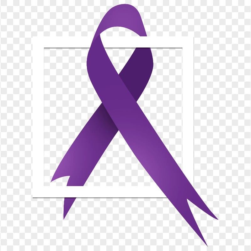HD PNG Purple Cancers Logo Ribbon | Citypng