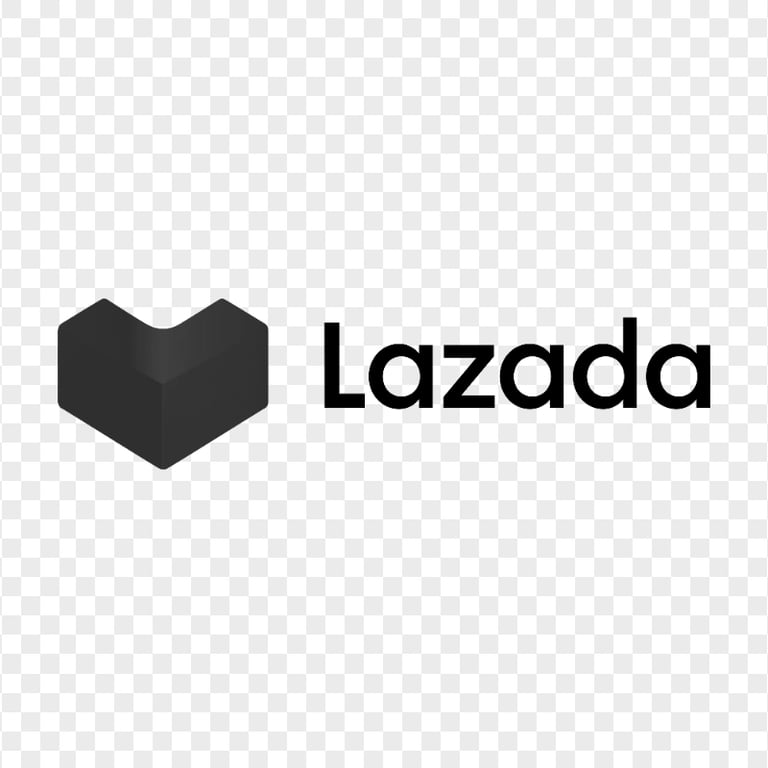 Lazada Dark Black Logo FREE PNG | Citypng