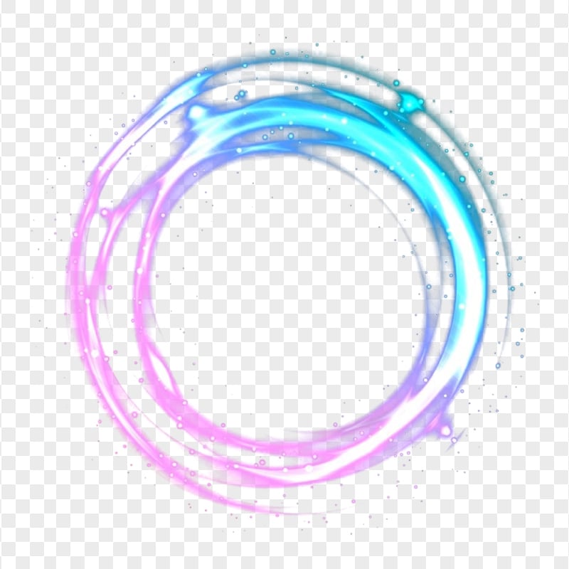 HD Blue & Pink Shining Light Circle Effect PNG | Citypng