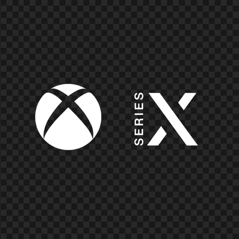White Microsoft Xbox Series X Logo | Citypng
