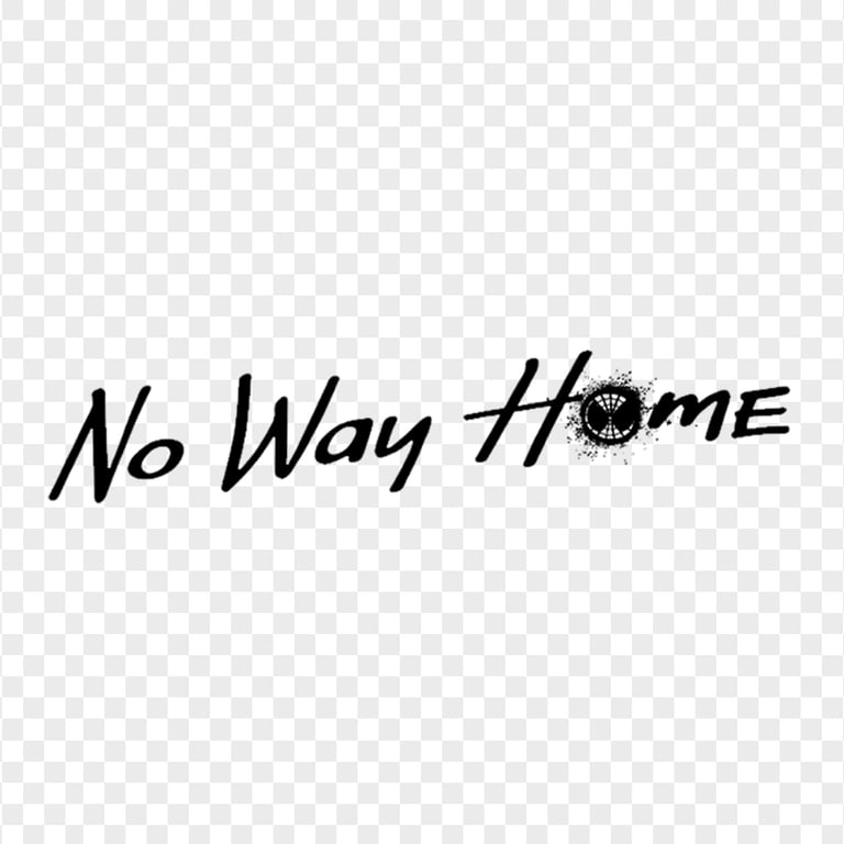 Black No Way Home Spider Man Logo Download PNG | Citypng