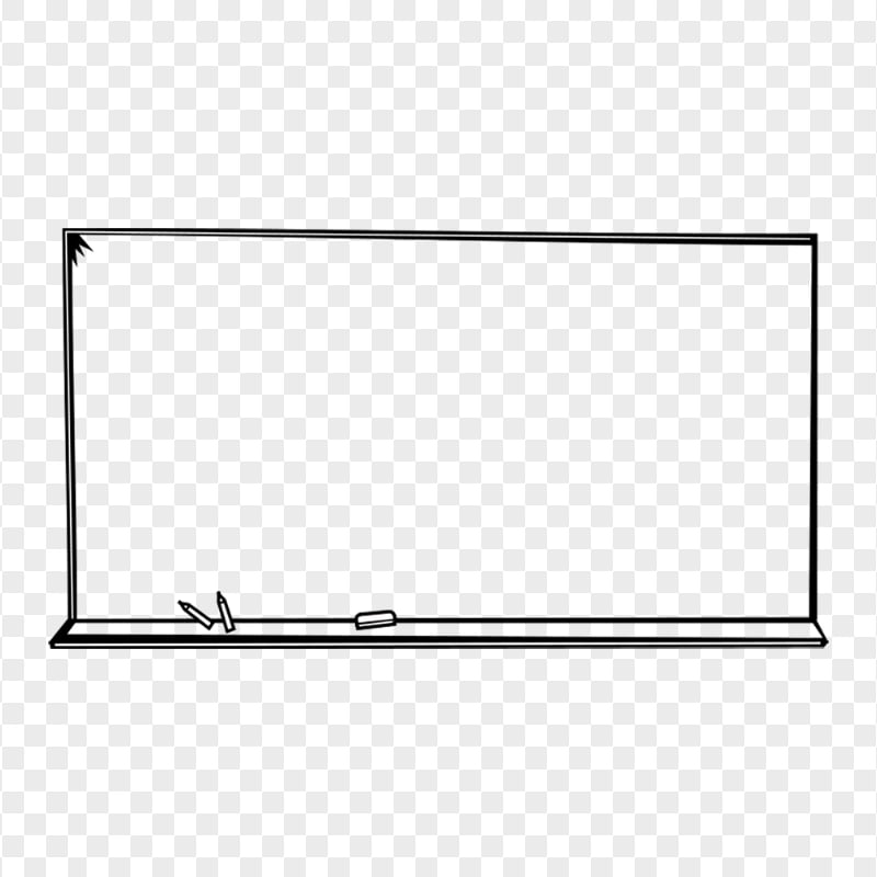 Drawing Outline Chalkboard Blackboard PNG | Citypng
