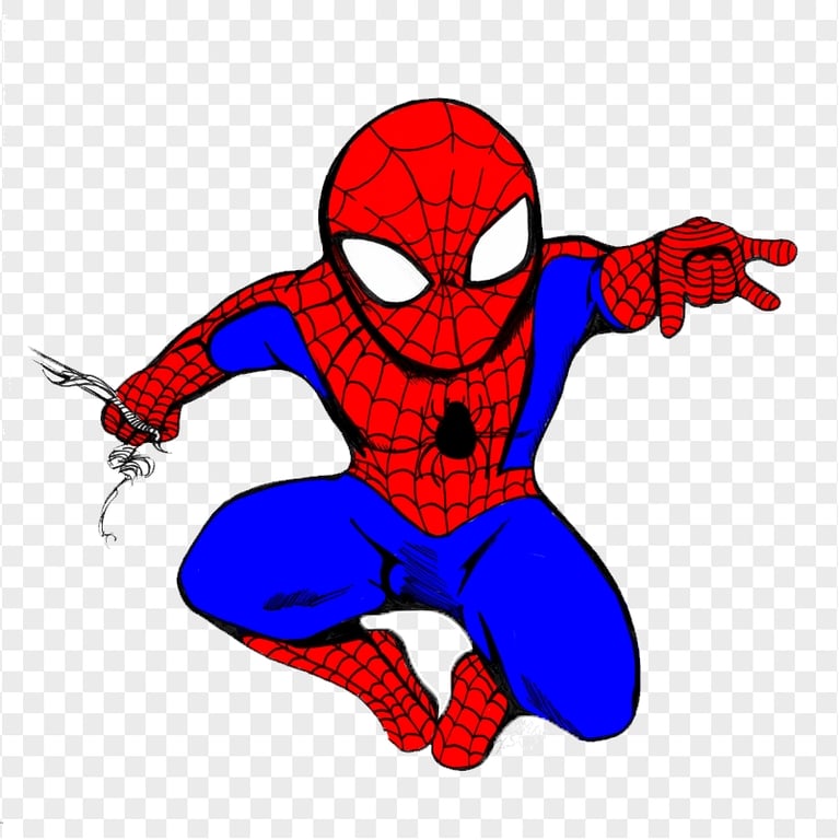 HD Spiderman baby chibi jump PNG | Citypng