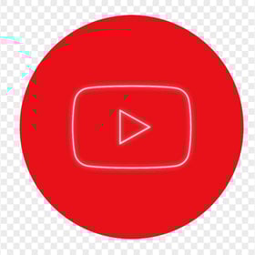 HD Aesthetic Youtube YT Red Neon Logo Symbol Sign Icon PNG | Citypng