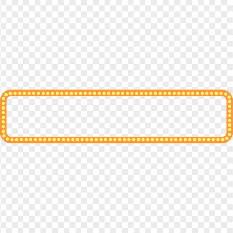 Orange Glowing Bulbs Frame PNG | Citypng